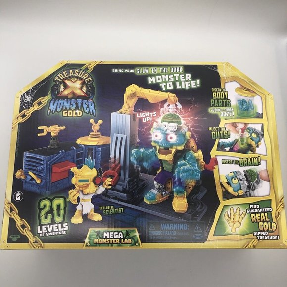 Treasure X | Toys | Treasure X Monster Gold Mega Monster Lab 2 Levels ...